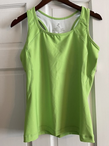 Activewear Tank Top Womens Medium Neon Green Racerback Top | eBay