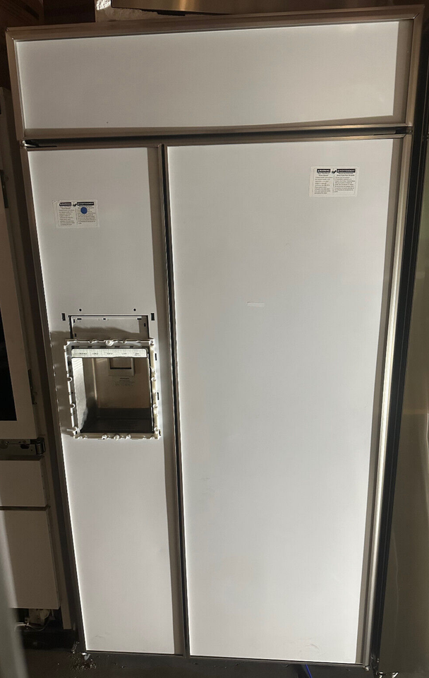 Monogram 42" Panel-Ready Built-In Side by Side Smart Refrigerator ...