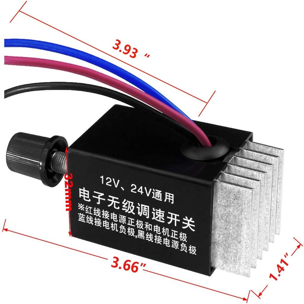 10A Motor Speed Controller Speed Controller Car Truck Fan Heater ...