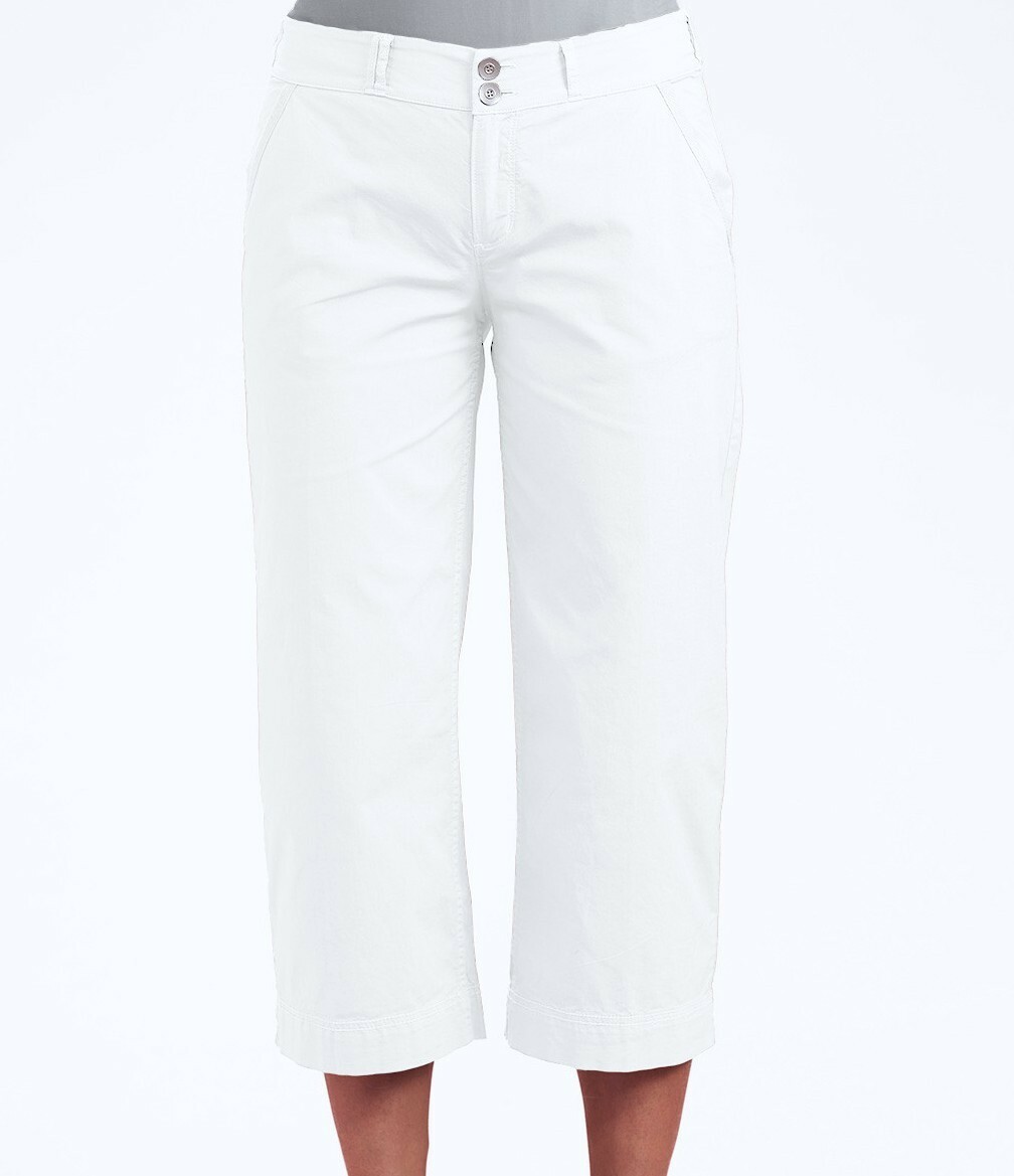 FRESH PRODUCE XS WHITE Stretch Cotton Pocket Safari EASY Capris $79 NWT ...