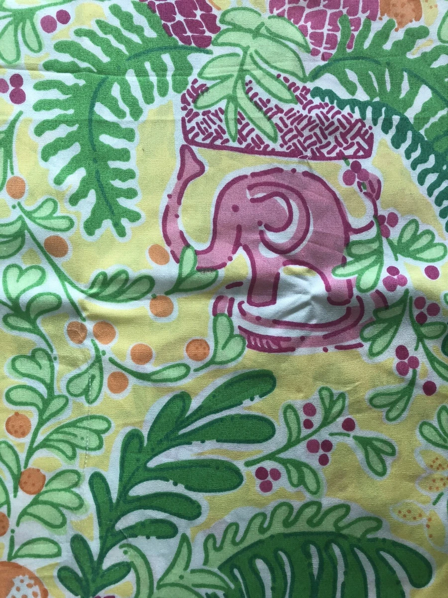 Lilly Pulitzer Elephant Print Fabric