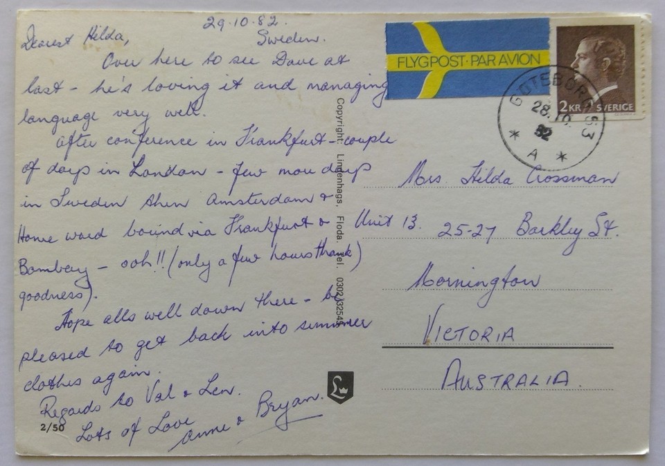 Gothenburg by Night 1982 Postcard (P261) | eBay