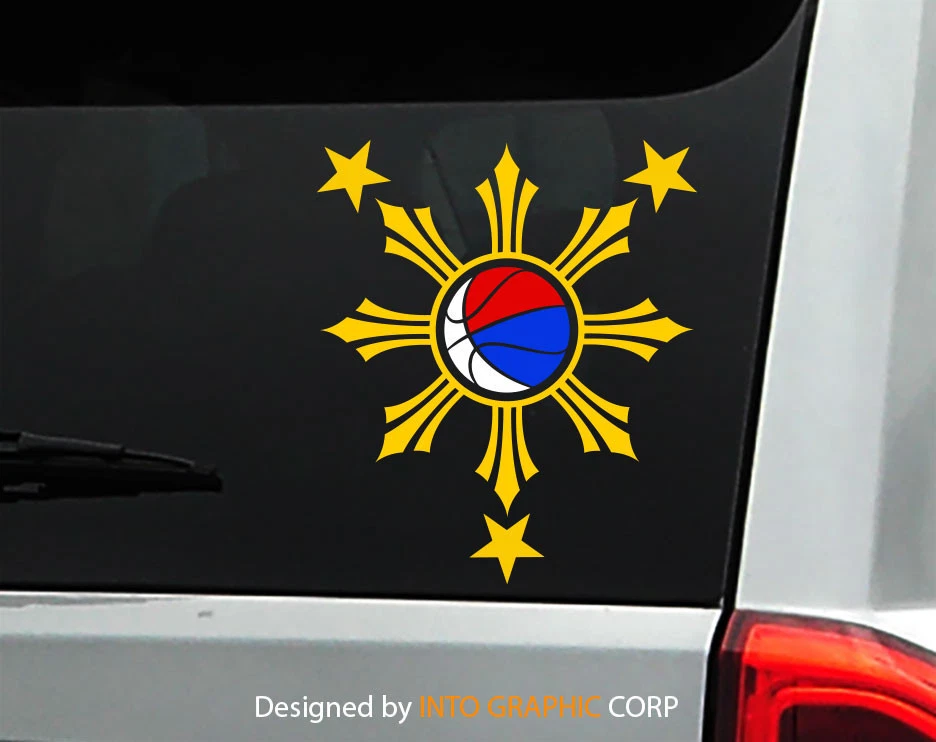 Philippines Flag Basketball Logo