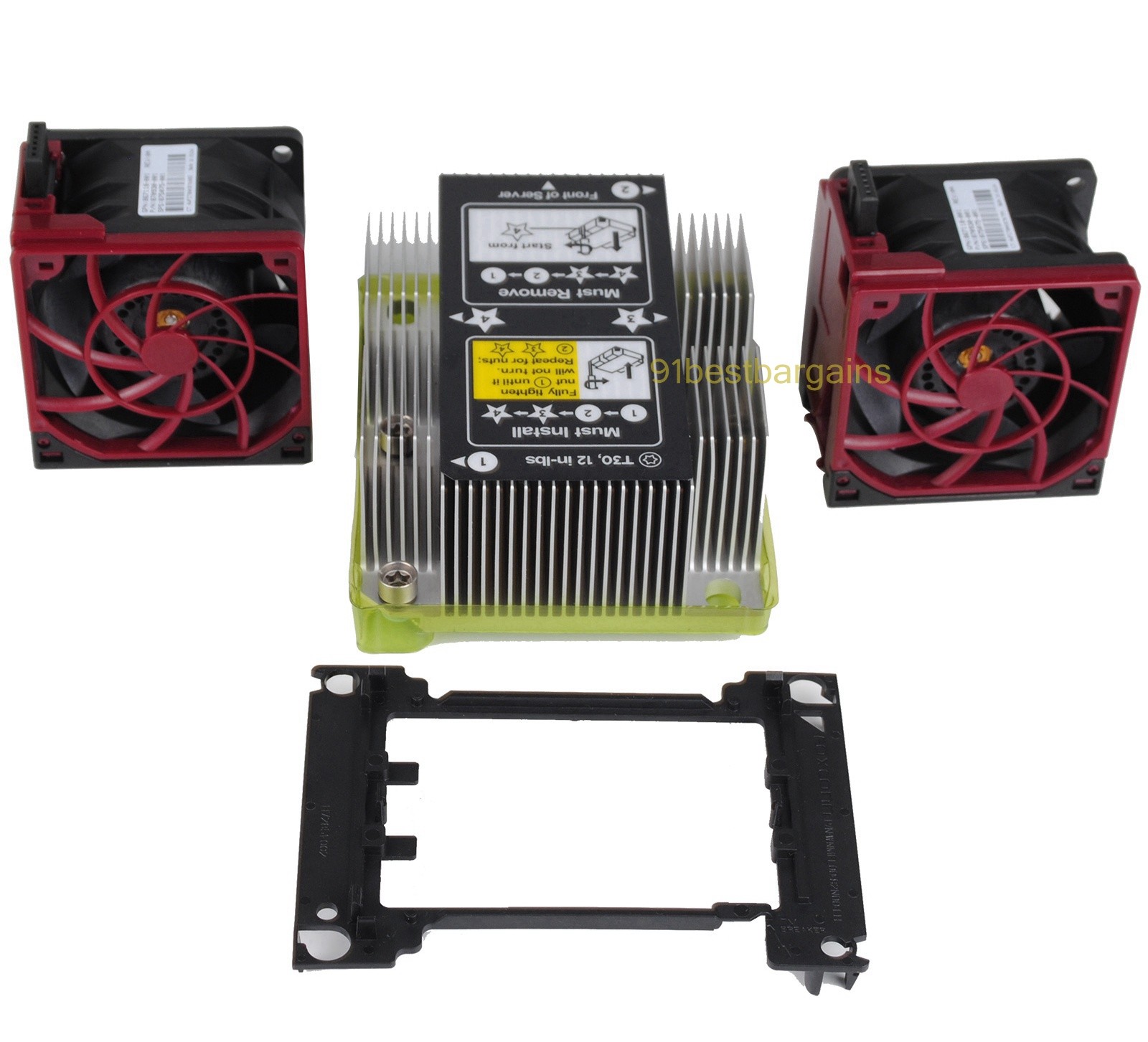 New G10 CPU Kit Heatsink 875070-001 & 2 Fans 870931-001 Cage For DL380 ...