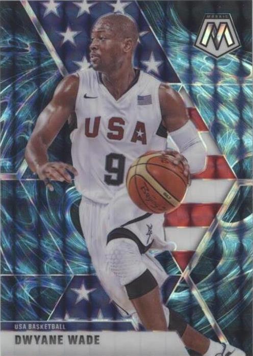 2019-20 Panini Mosaic - USA Basketball Dwyane Wade #259 Genesis Prizm ...