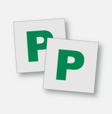 2 x New Driver P Plate Fully Magnetic Safety Car Learner Just Passed ...