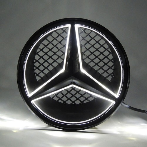 Front Grille LED Black Star Illuminated Emblem For 2008-13 Mercedes ...