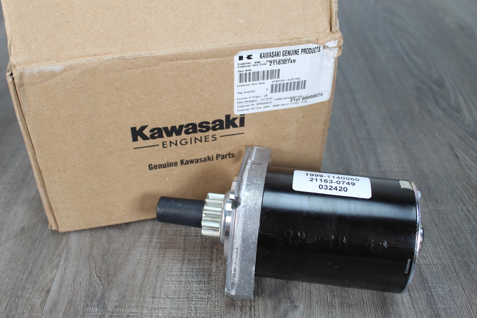 Genuine Kawasaki 21163-0749 Electric Starter OEM for sale online | eBay