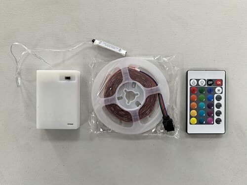 Battery Powered LED Strip Lights 24-Keys Remote Controlled DIY Indoor ...
