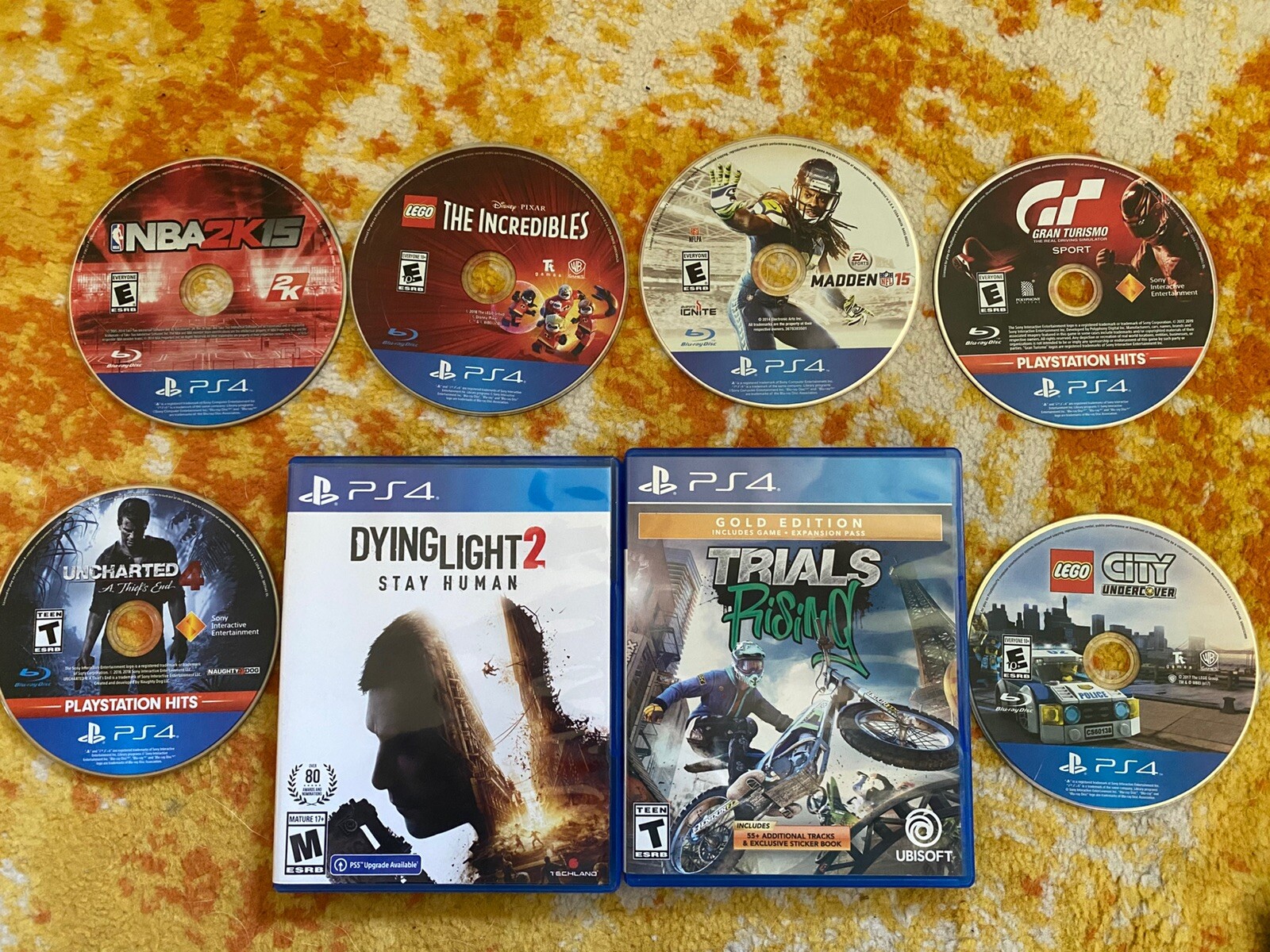 PS4 Playstation 4 Games Lot Bundle, Madden, Dying light, Lego ...