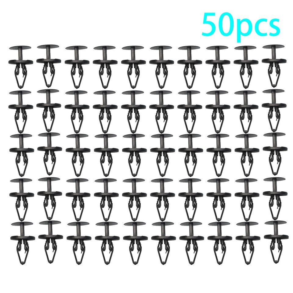 Bumper Push-Type Pin Clips Retainer Fasteners Clip 50Pcs for 2013-15 ...