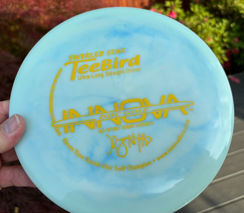 Swirled Star Teebird KJ Nybo Tour New Swirly Disc Golf Innova w/ Halo #3847 | eBay