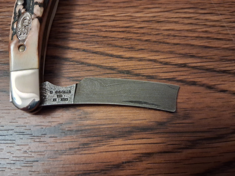 Case Stag Damascus 511098 D Small Razor Knife | eBay
