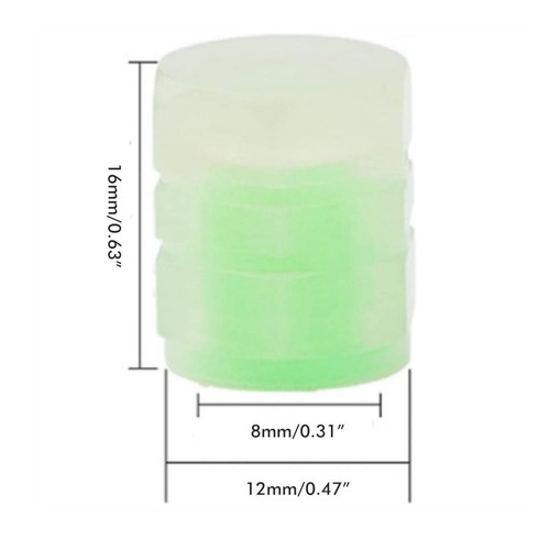 16Pcs Tire Valve Stem Caps Luminous Universal Stem Covers For Cars ...