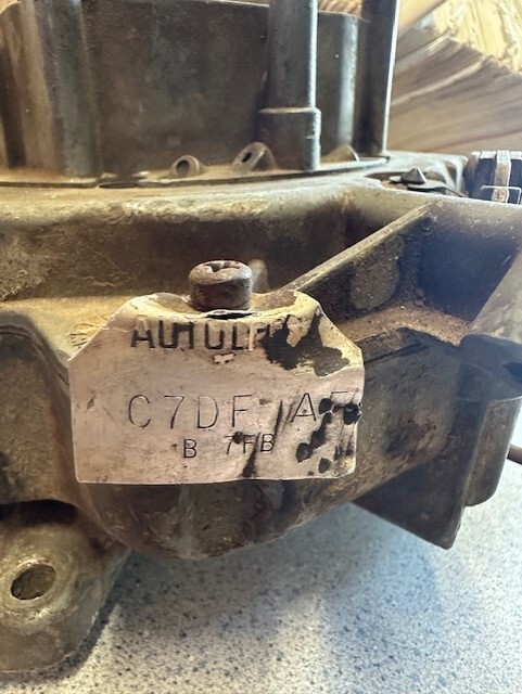 Autolite 4300 4-Barrel Carburetor (Rebuildable Core) C7DF-AF 1967 ...