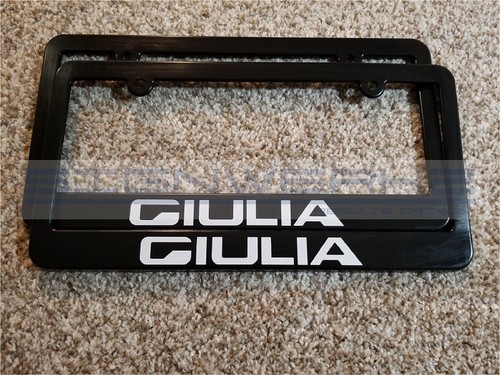 Alfa Romeo Giulia License Plate Frame - Pair | eBay