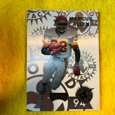 MARCUS ALLEN , CHIEFS & RAIDERS , 1994 PLAYOFF, GROUND ATTACK FOOTBALL ...