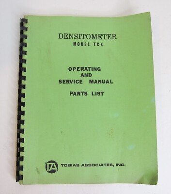 Densitometers - Operations Manual