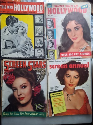 FOUR Vintage Movie Fan Magazines - 1945 to 1951 | eBay