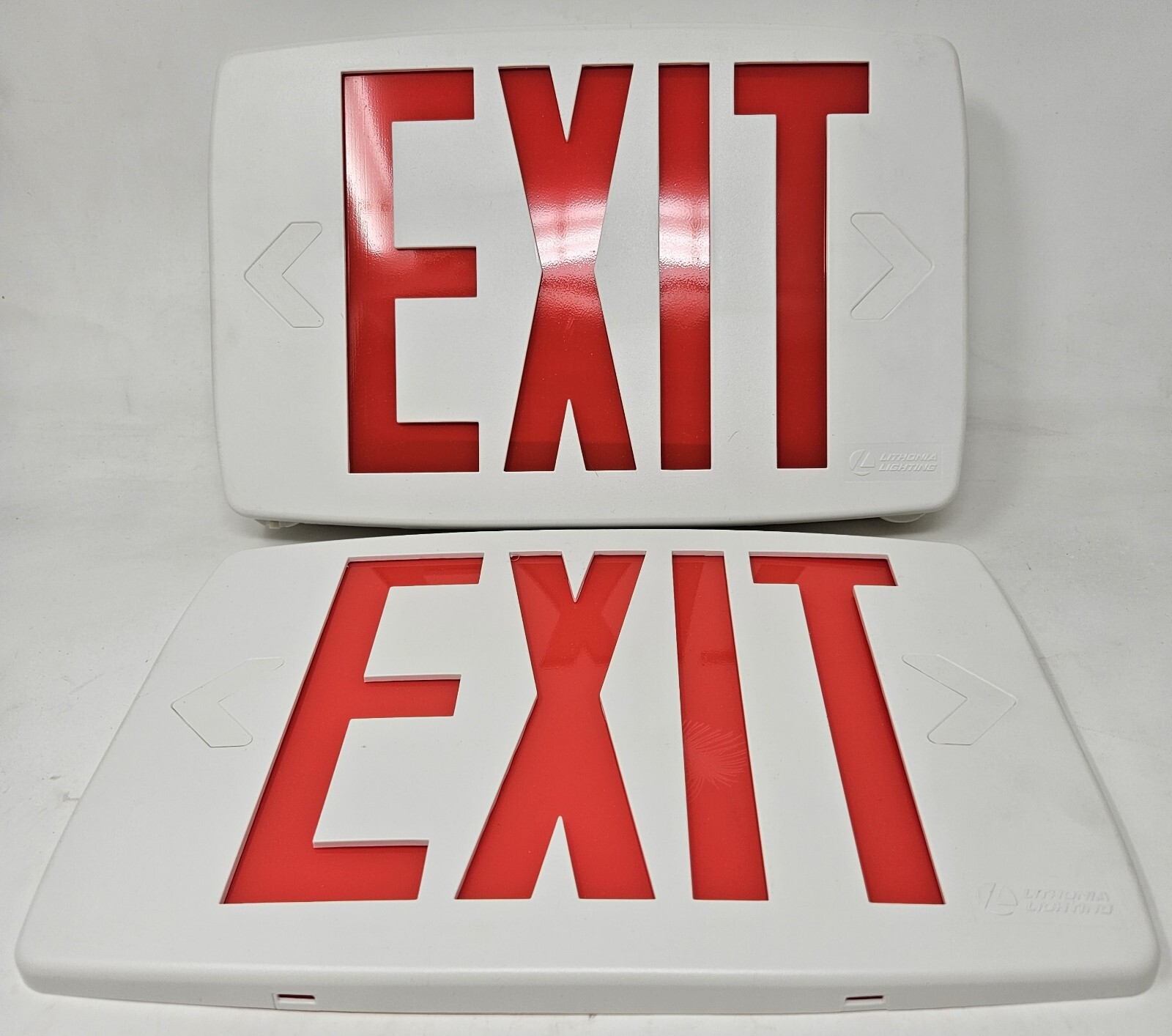 Lithonia Lighting 388066 Lighted Exit Sign LED Exit Sign w/ Battery | eBay