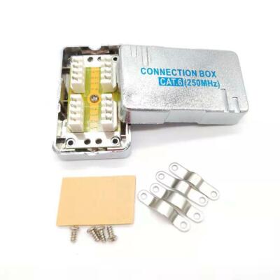 10pcs UTP FTP 250MHz Cat.6 Connection Box Splicing Two Ethernet Cat 6 ...