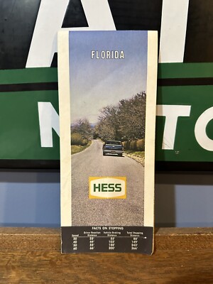 1968 Hess Road Map: Florida USED | eBay