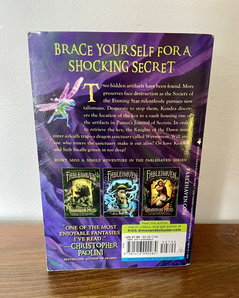 Fablehaven Book 4 Secrets of the Dragon Sanctuary by Brandon Mull ...