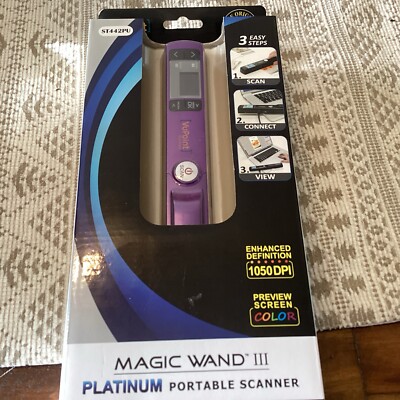 VuPoint Magic Wand III ST442PU - Platinum Portable Scanner - 1050 DPI ...