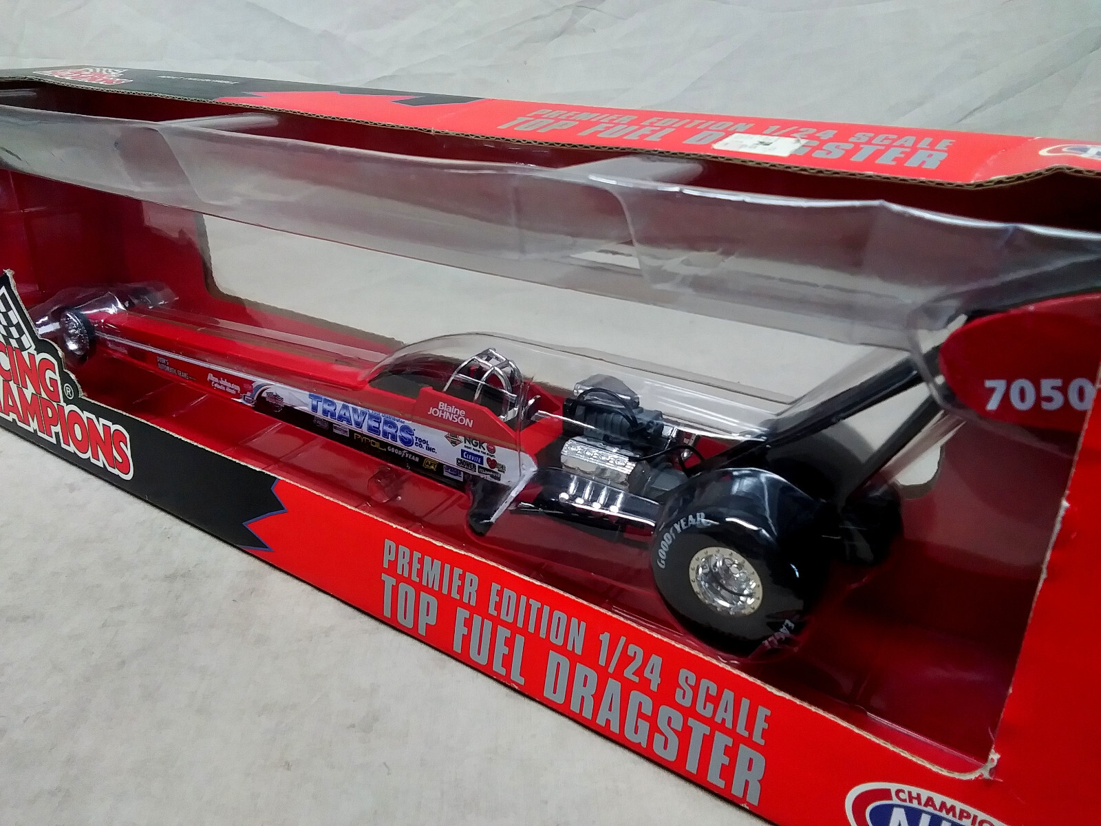 Vintage NHRA Blaine Johnson Travers Tool Co. 1996 Top Fuel Dragster RC ...