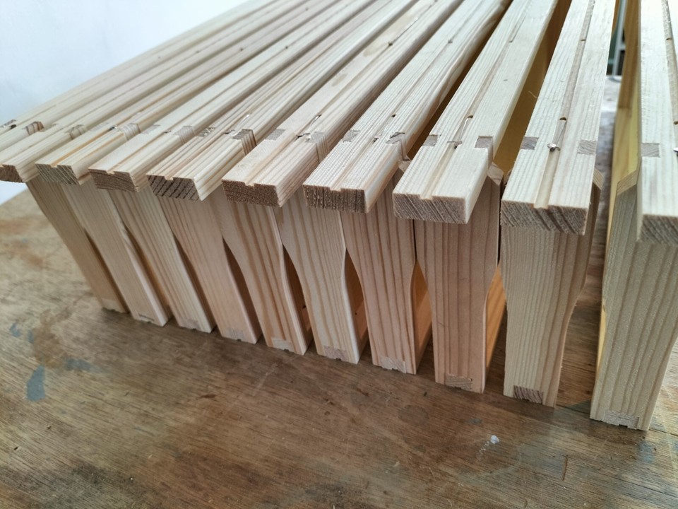 10 pcs Assembled BS National Super Bee Hive Frames with Foundation ...