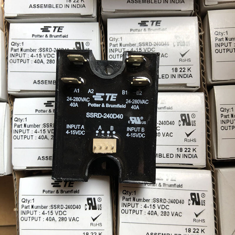 5PCS TYCO SSRD-240D40 4-15VDC Solid State Relay 40A 24-280VAC 4Pin | eBay
