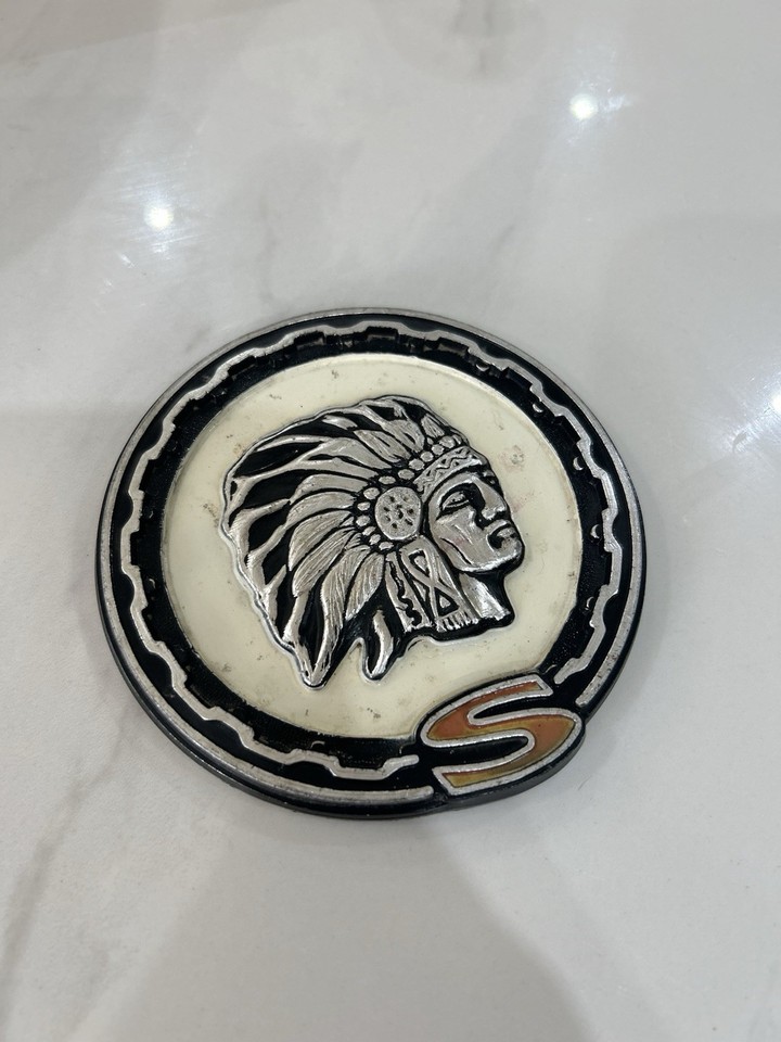 AMC Jeep Cherokee Chief Indian Head S Emblem Badge Vintage OEM | eBay