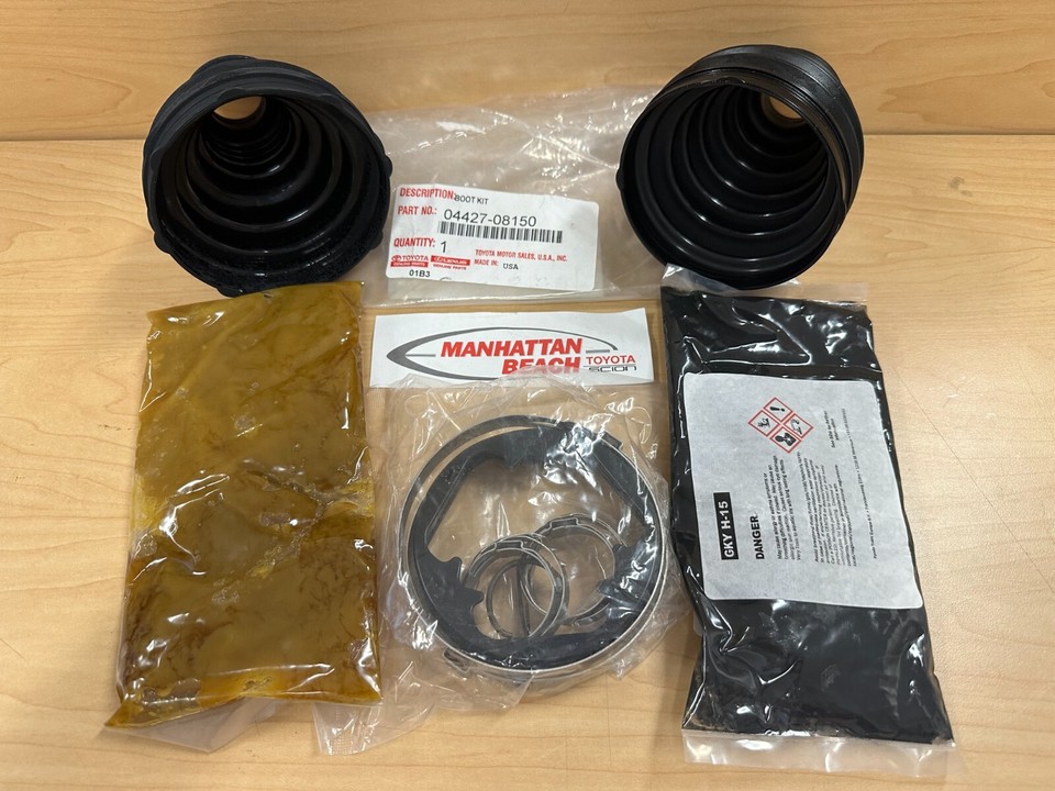 GENUINE 17-18 HIGHLANDER LEFT FRONT INNER & OUTER AXLE BOOT KIT 04427 ...