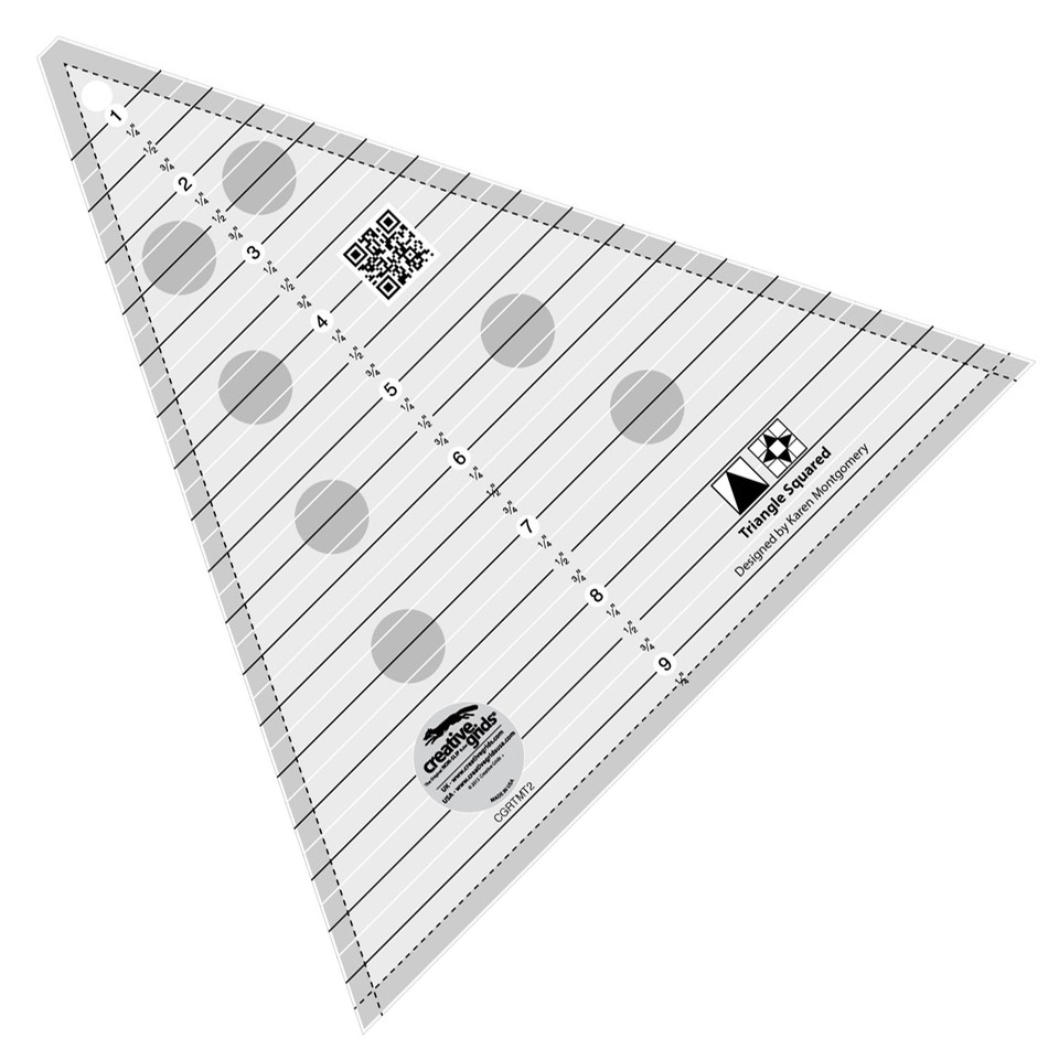 Creative Grids Triangle Squared Quilt Ruler (CGRTMT2) | eBay