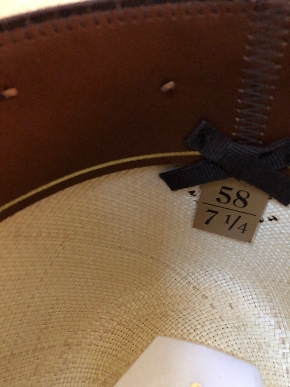 Stetson Venino Grade 12 Panama Straw (Flaw) Natural 7 1/4 Premium ...