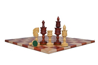 Lotus Burnt Series Chess Pieces - Unique Hand Carved Chess Set ...