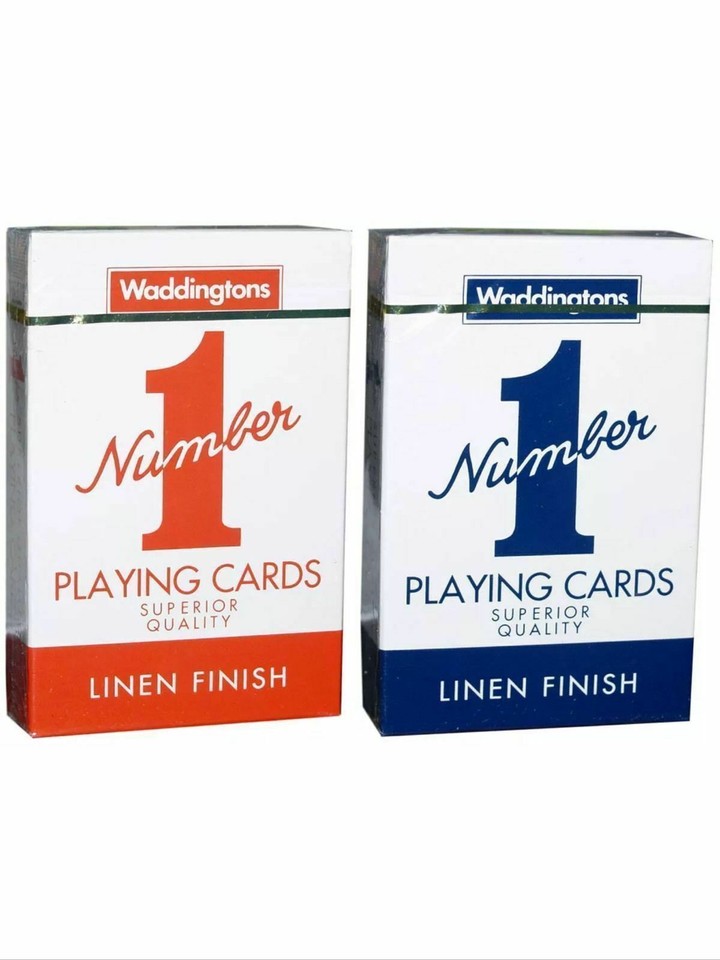 12 Packs Playing Cards Waddingtons No.1 Classic Red & Blue Poker Bridge ...