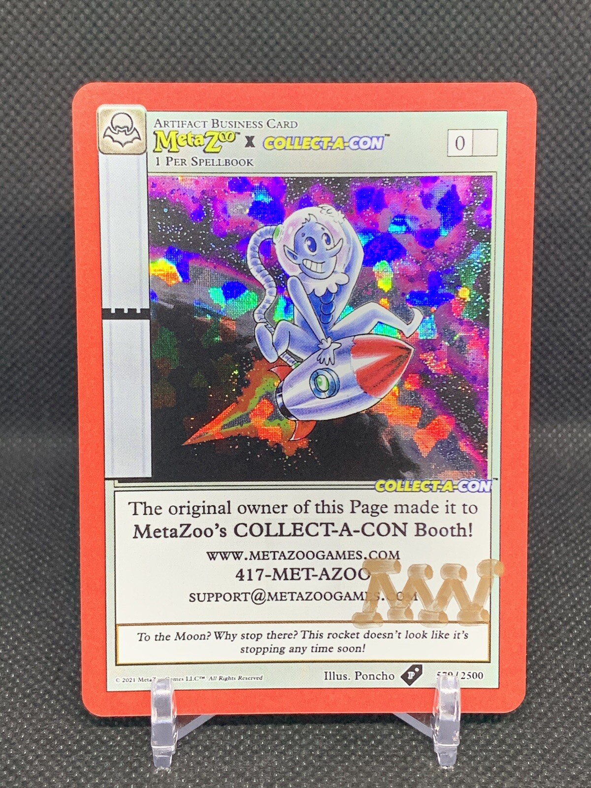 MetaZoo Collect A Con 2021 Exclusive Holo Promo SIGNED by Mike Waddell ...