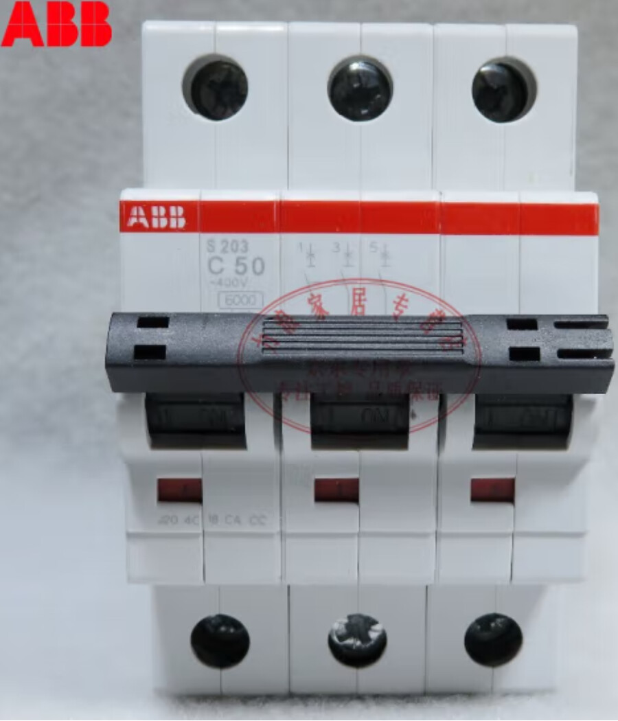 ABB Miniature Circuit Breaker 3P 6kA S203-C50 50A | eBay