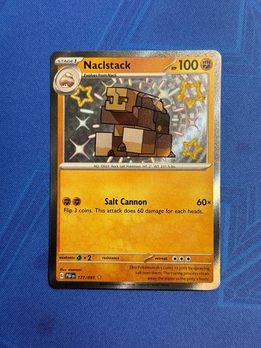 Pokémon TCG Naclstack Scarlet & Violet: Paldean Fates 177/091 Holo ...