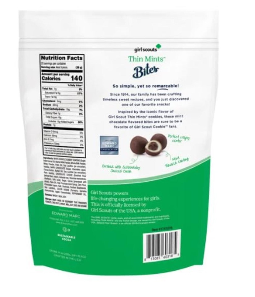 Edward Marc Girl Scouts Thin Mints Bites, 20 Ounce | eBay
