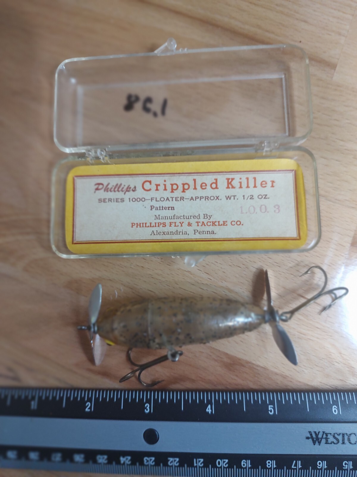 Phillips No 1003 Crippled Killer Lure 1950s In Correct Box | eBay