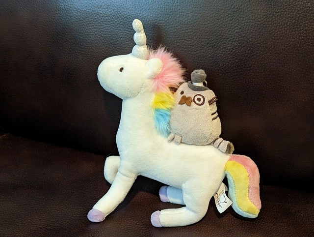 GUND 4061444 Super Fancy Pusheen Cat on Unicorn Deluxe Key Clip for ...