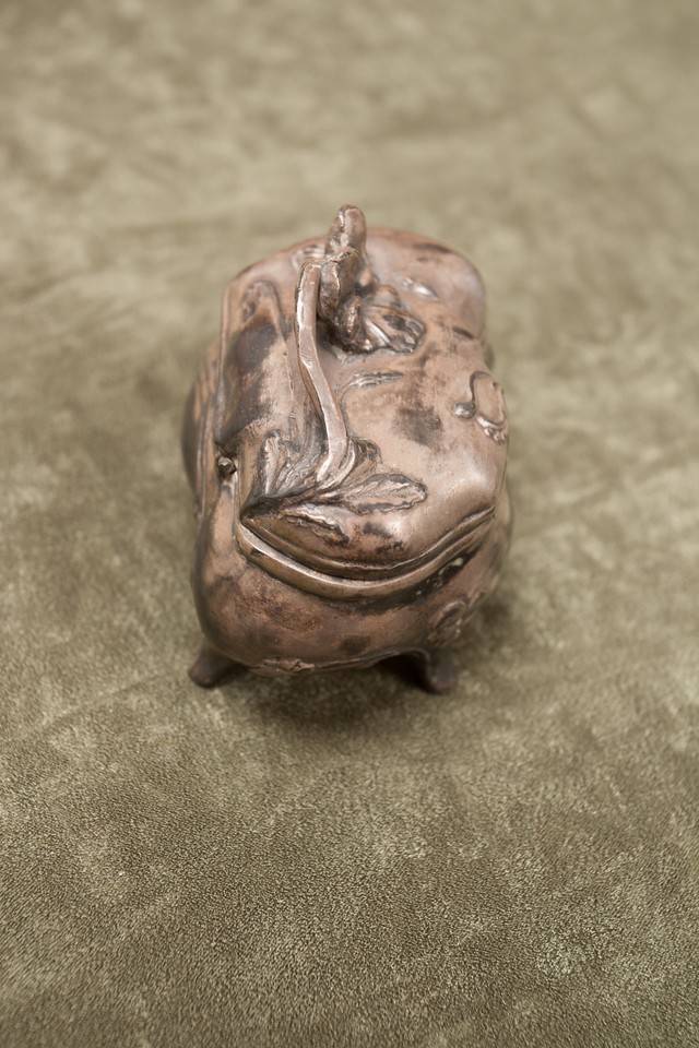 Small Metal Cache' Jewelry Trinket Box (O3L) Flower & Vines Japan ...