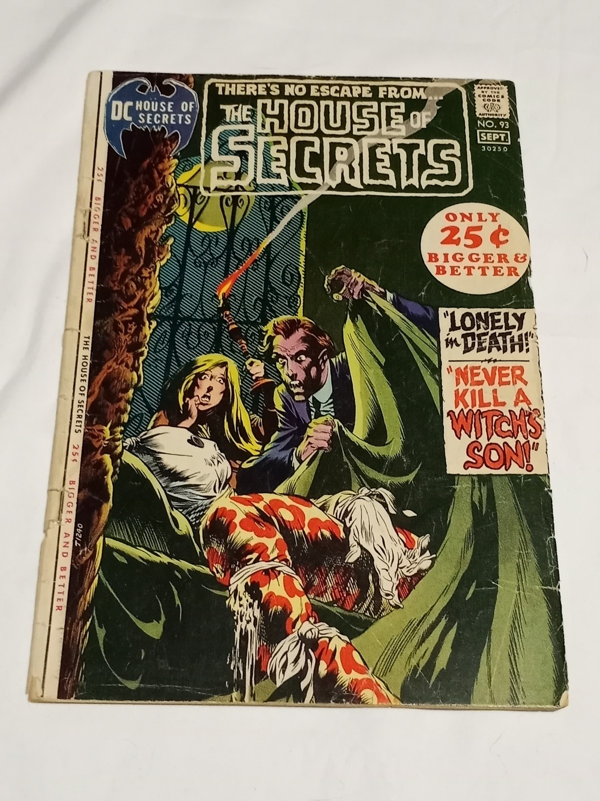 House of Secrets #93 Bernie Wrightson Cover Art Bronze Age Horror DC ...