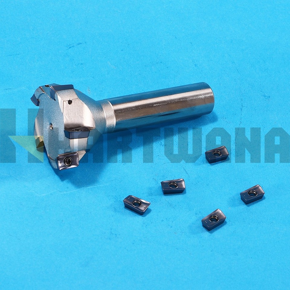 40mm 90° Indexable Face End Mill 16mm Holder Milling Inserts ...