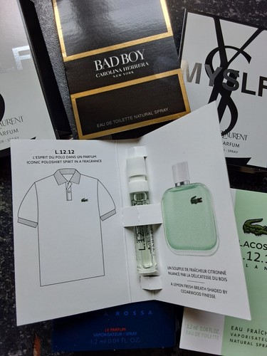 MENS AFTERSHAVE Mini Bundle JOB LOT Lacoste Pradacle Parfum Ysl MYSLF ...