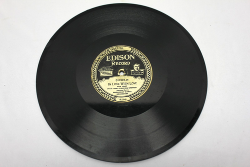 80RPM Edison Diamond Disc Phonograph Record - In Love with Love/Raggedy ...