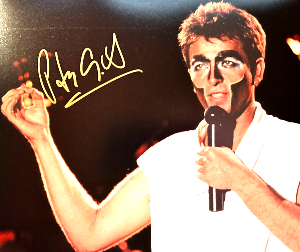 Peter Gabriel (GENESIS) Signed 8x10 inch Authentic Original Autograph w ...