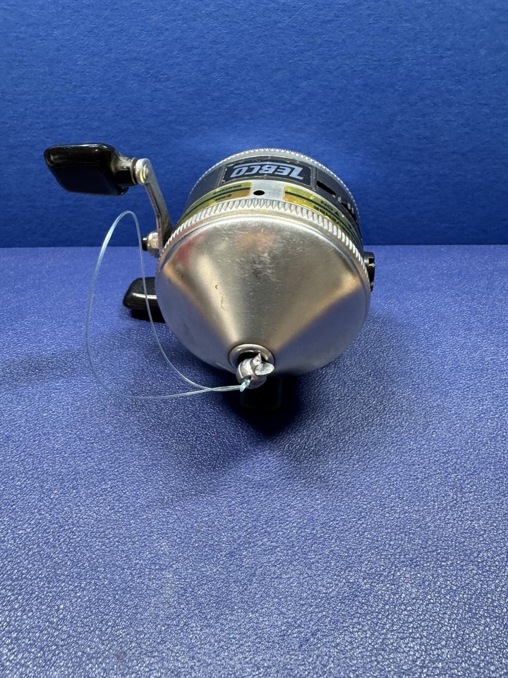 Vintage ZEBCO Spinner Model 33 Spin Casting Fishing Reel Chrome Black ...